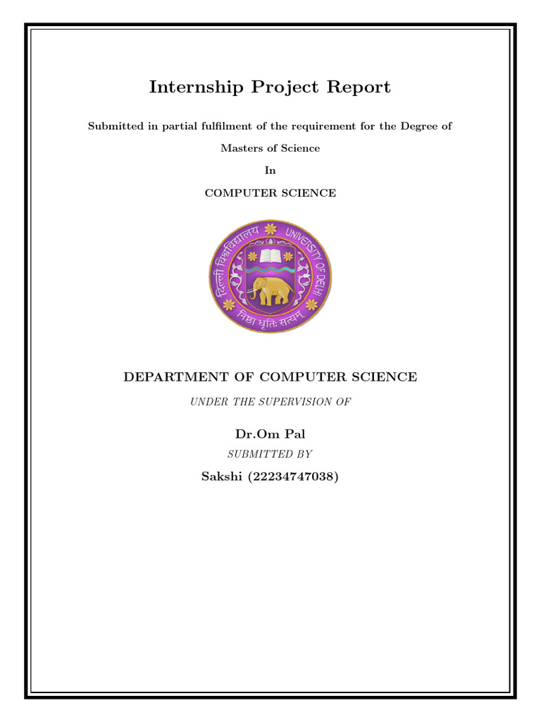 Internship Project Report | PDF | Class (Computer Programming) | Mobile App