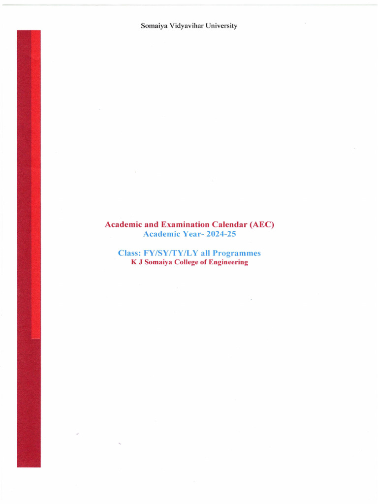 Aec Kjsce 2024-25 | PDF