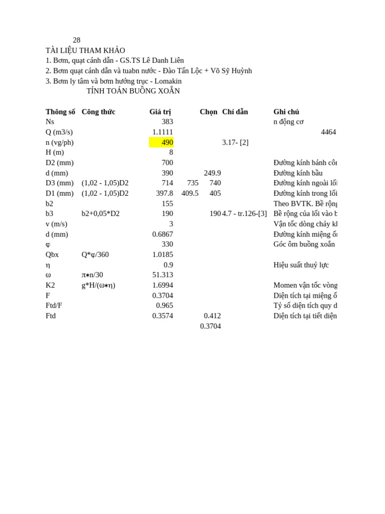 TTTK Bơm - TR C - Bi - B C - Xâm TH C Bơm2 | PDF