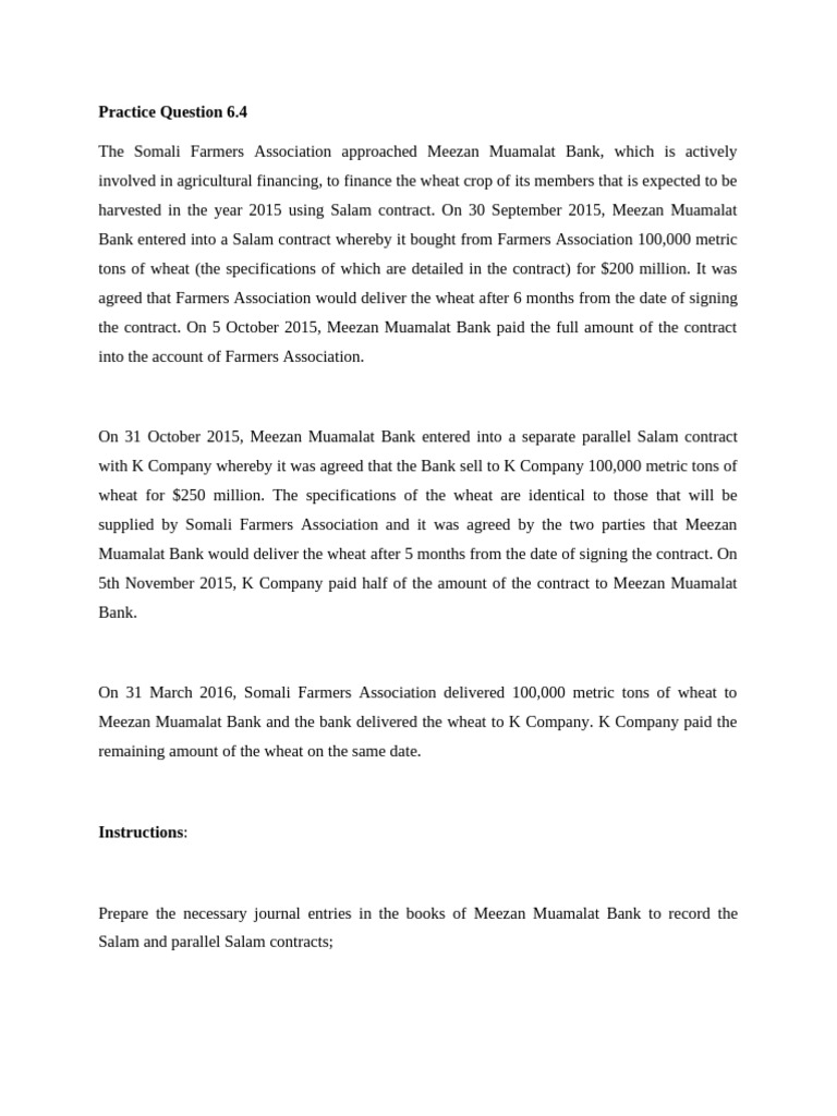 Practice Question Ch6 | PDF