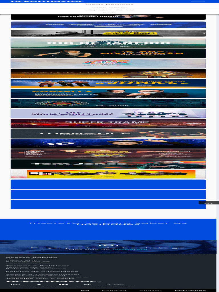 Ticketmaster Brasil - Ticketmaster | PDF