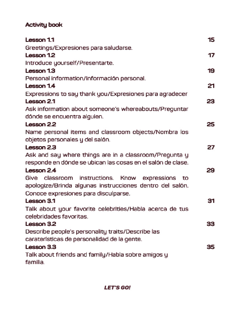 Cuadernillo Ingles Secundaria | PDF