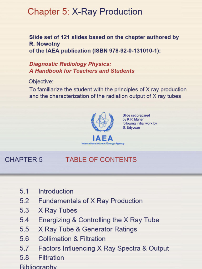Diagnostic Radiology Physics: A Handbook For Teachers and Students ...