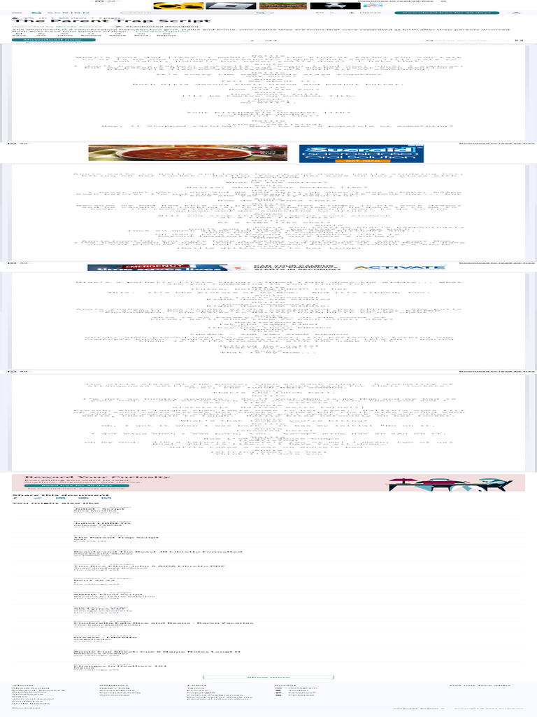 The Parent Trap Script PDF 2 | PDF