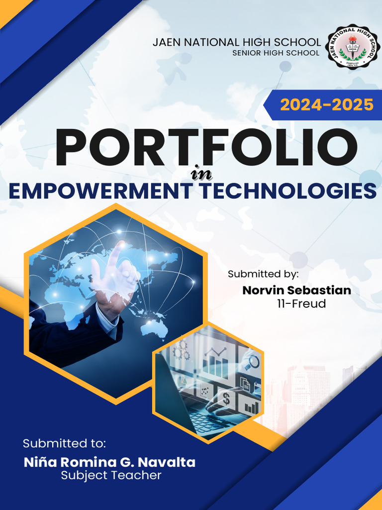 Emtech Cover Page For Notebook and Portfolio | PDF