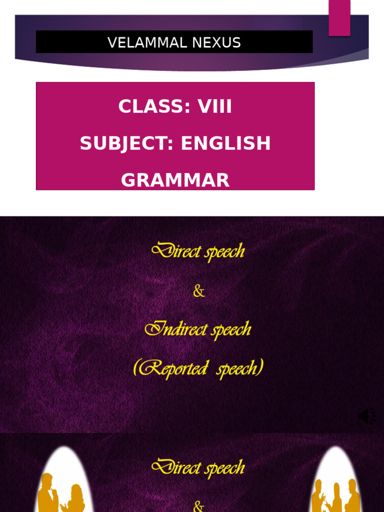 STD 8 - TW 3 - Speech | PDF | Language Arts & Discipline