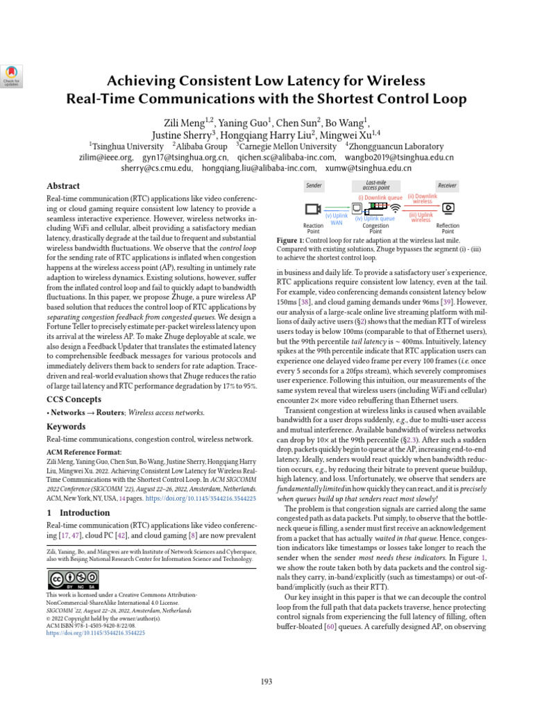 Achieving Consistent Low Latency For Wireless Real-Time Communications ...