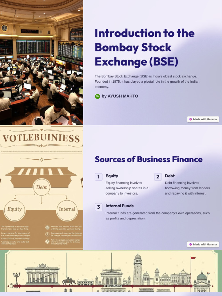 Overview of Bombay Stock Exchange | PDF | Stocks | Stock Exchange