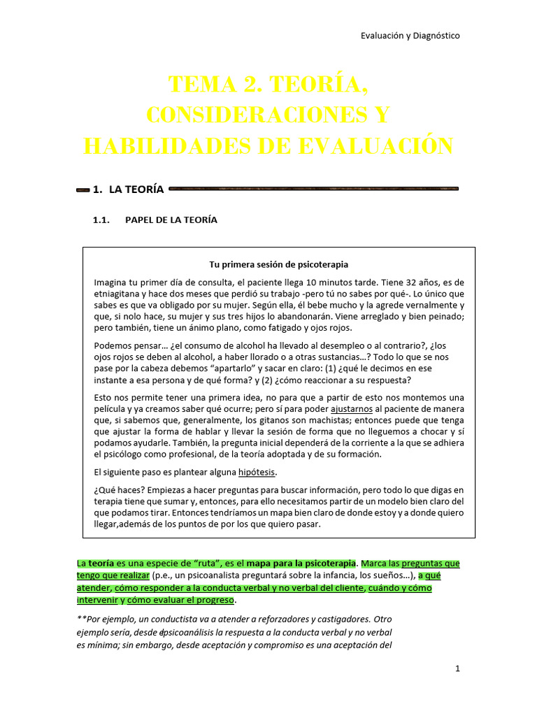TEMA-2.-Teoria-consideraciones-y-habilidades-de-evaluacion CARMENGIL | PDF