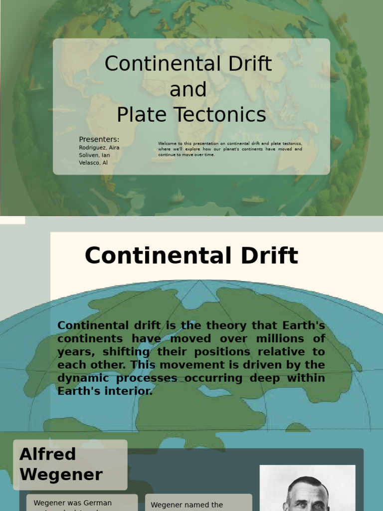 Continental Drift and Plate Tectonics | PDF