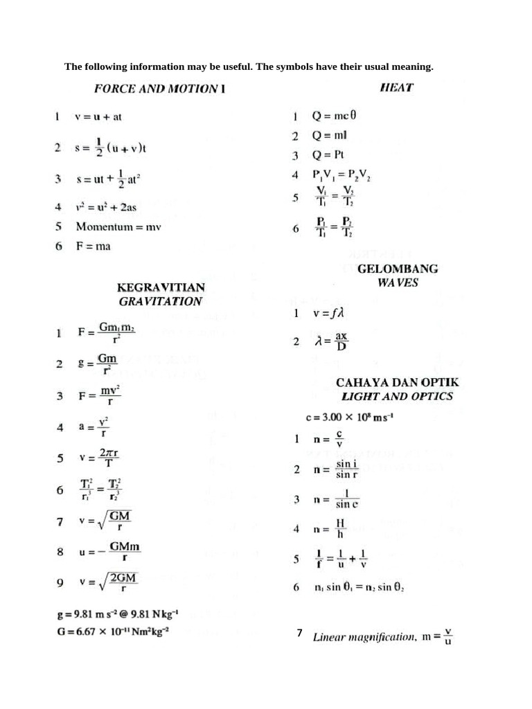 Formula Form 4 | PDF