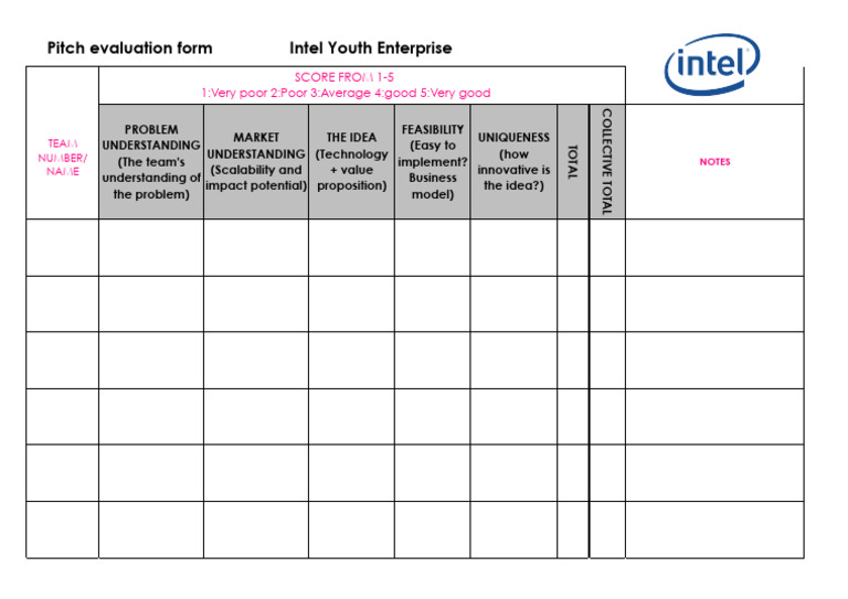 Judging Form | PDF