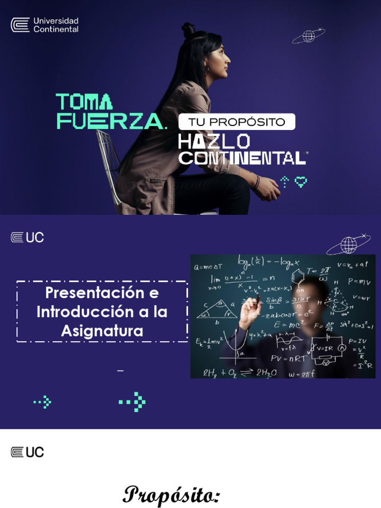 S1 Sesion 1 Mate 2.2 - Presentación e Introducción A La Asignatura 2024 10 | PDF