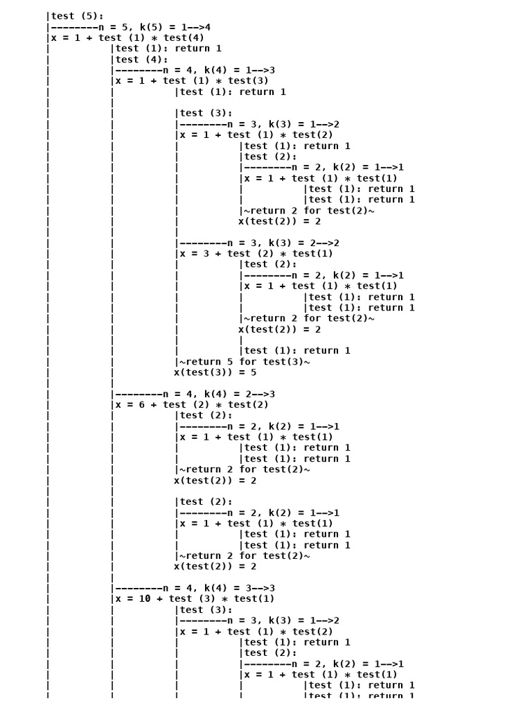 Recursive Function Analysis | PDF