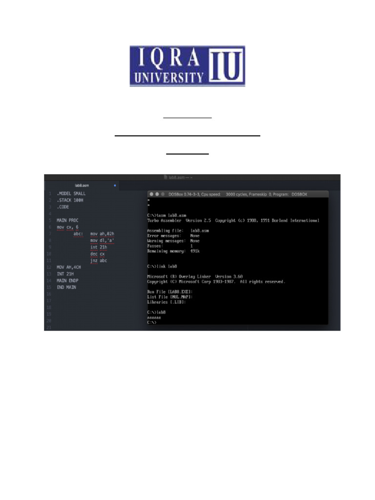 MP Lab 8 Task Faraz 15364 | PDF