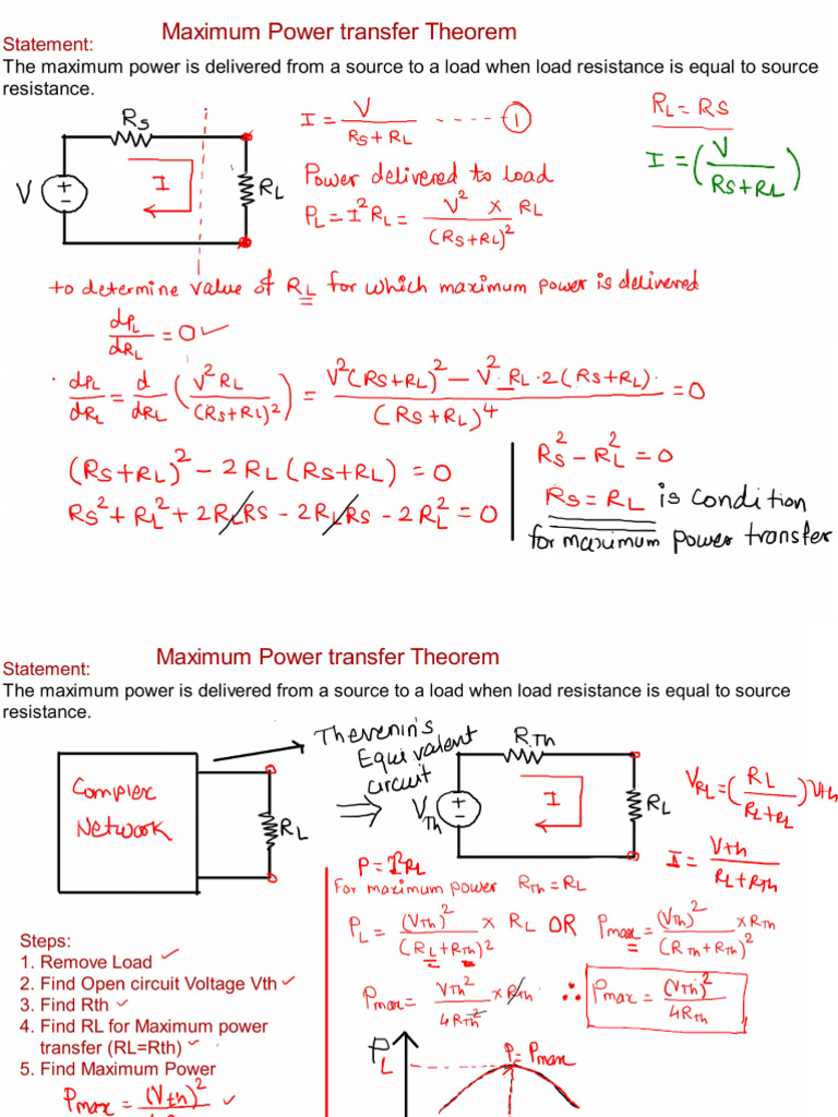 7.max Power Theorem | PDF