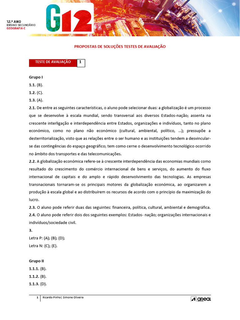 g12 Solucoes Testes | PDF
