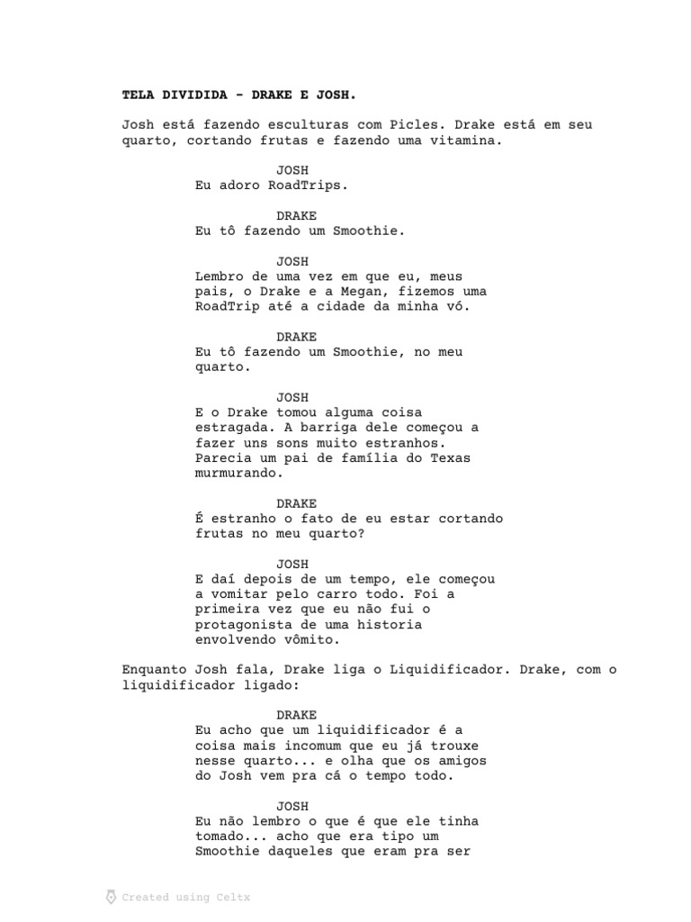 DRAKE & JOSH - SPEC SCRIPT | PDF