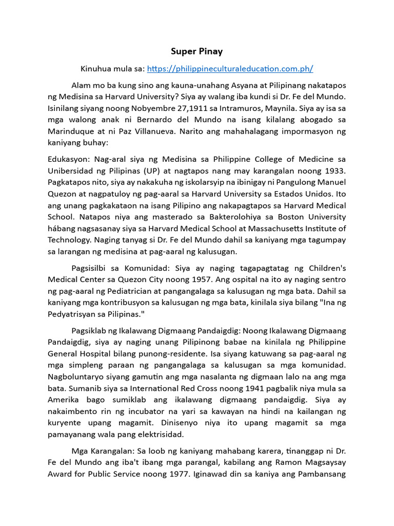 Super Pinay | PDF