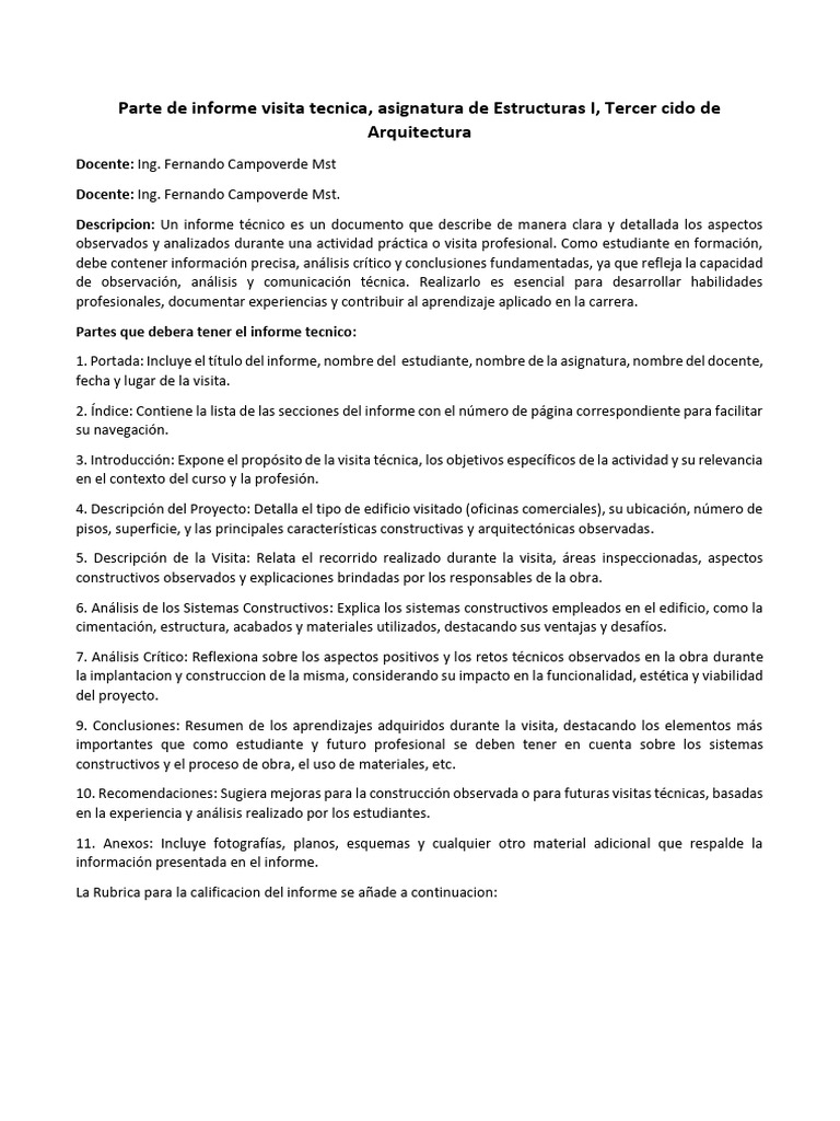 Inf1 Salida Tecnica | PDF