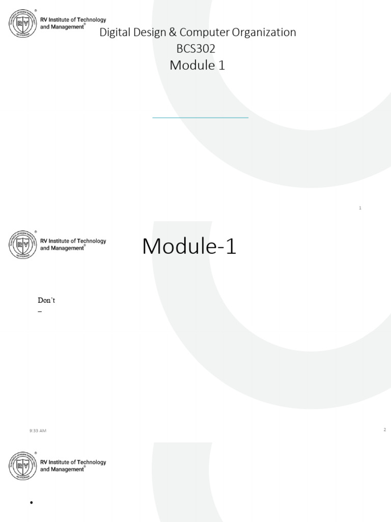Module 1 New | PDF
