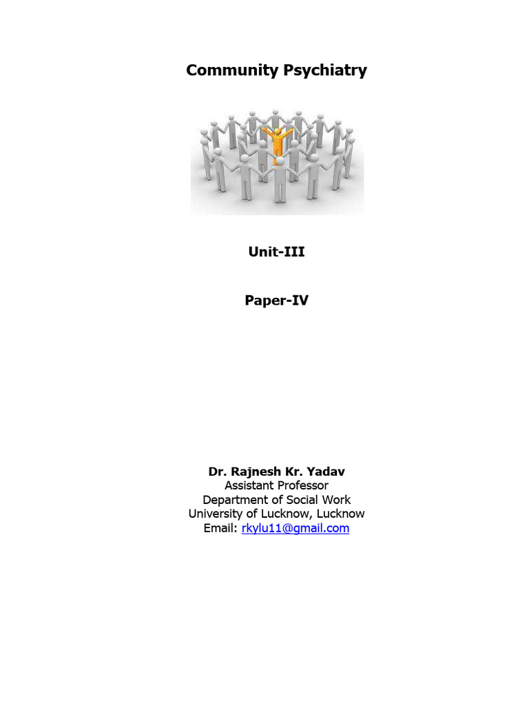 202004221613338445rajnesh SW Community Psychiatry | PDF