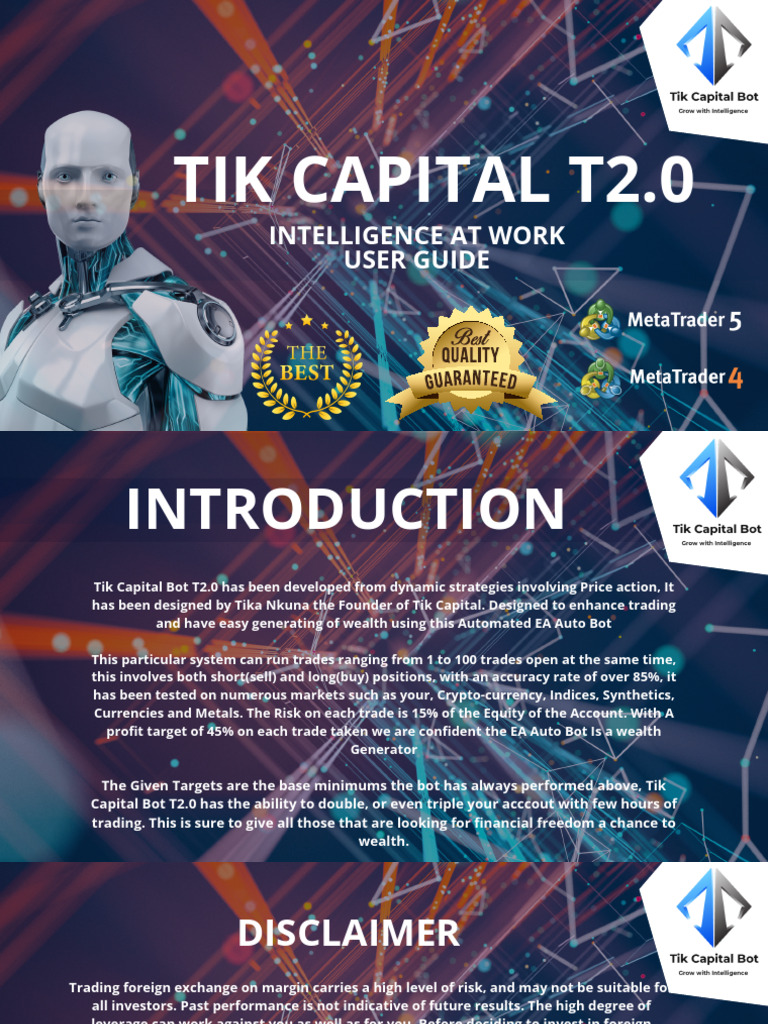 Tik Capital Bot t2.0 User Guide | PDF