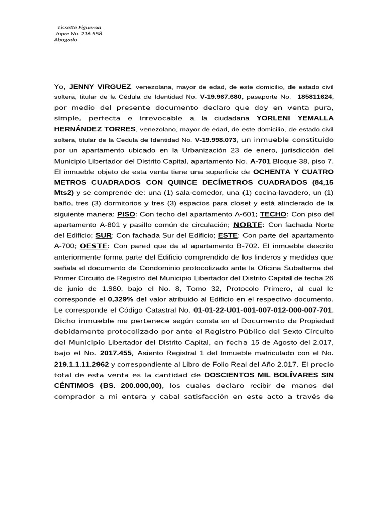Documento de Venta | PDF