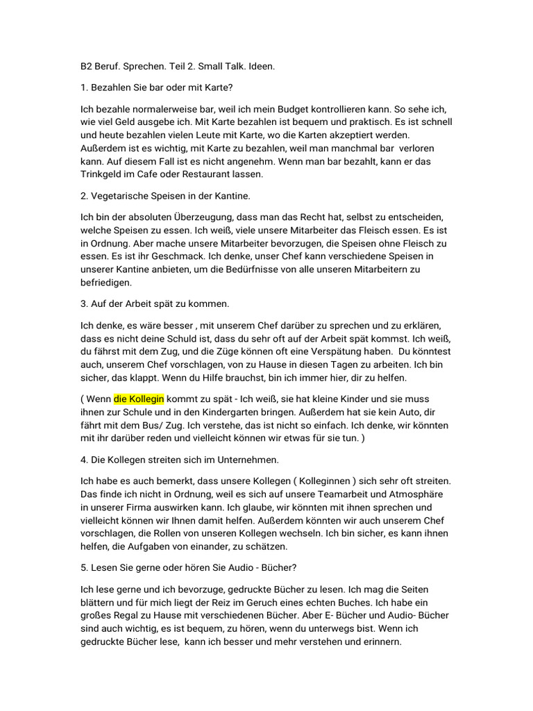 B2 Beruf. Sprec-WPS Office | PDF