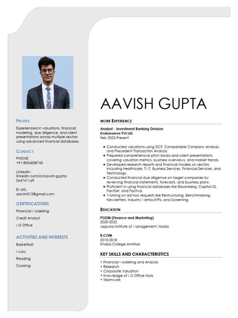 Aavish Resume | PDF