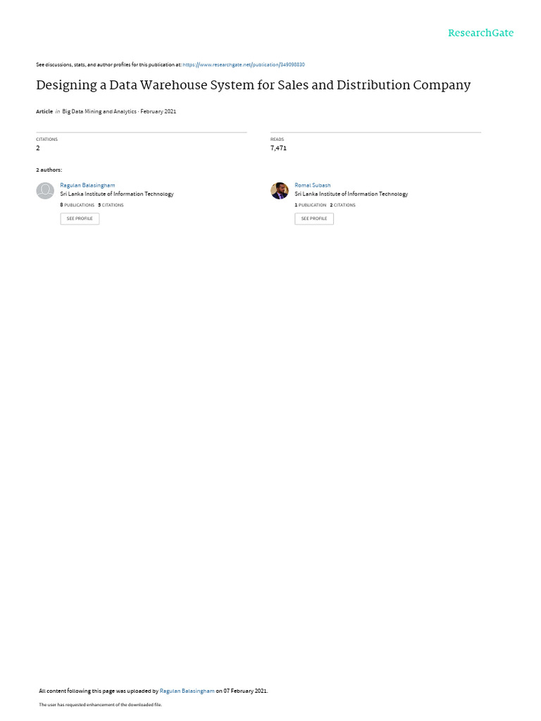 Designing A Data Warehouse | PDF