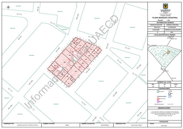 A49 Manzana Catastral | PDF