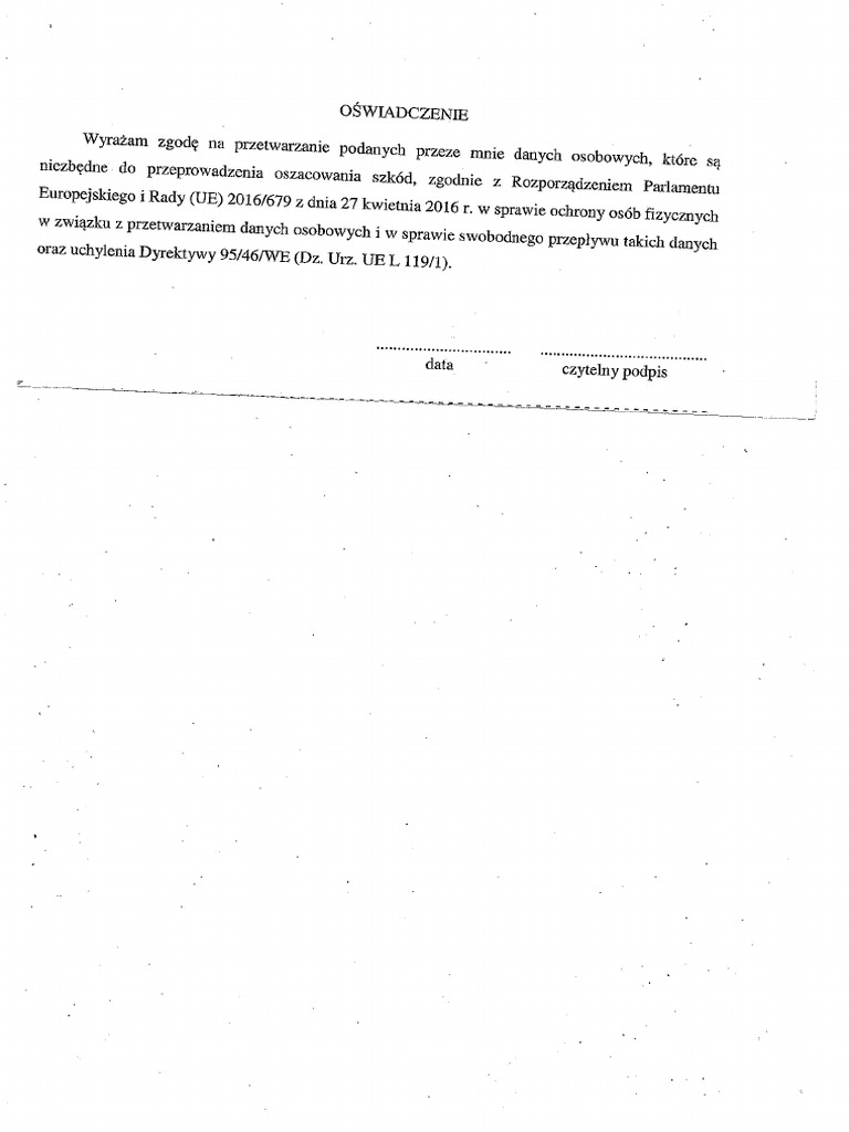 Oświoadczenie RODOD | PDF