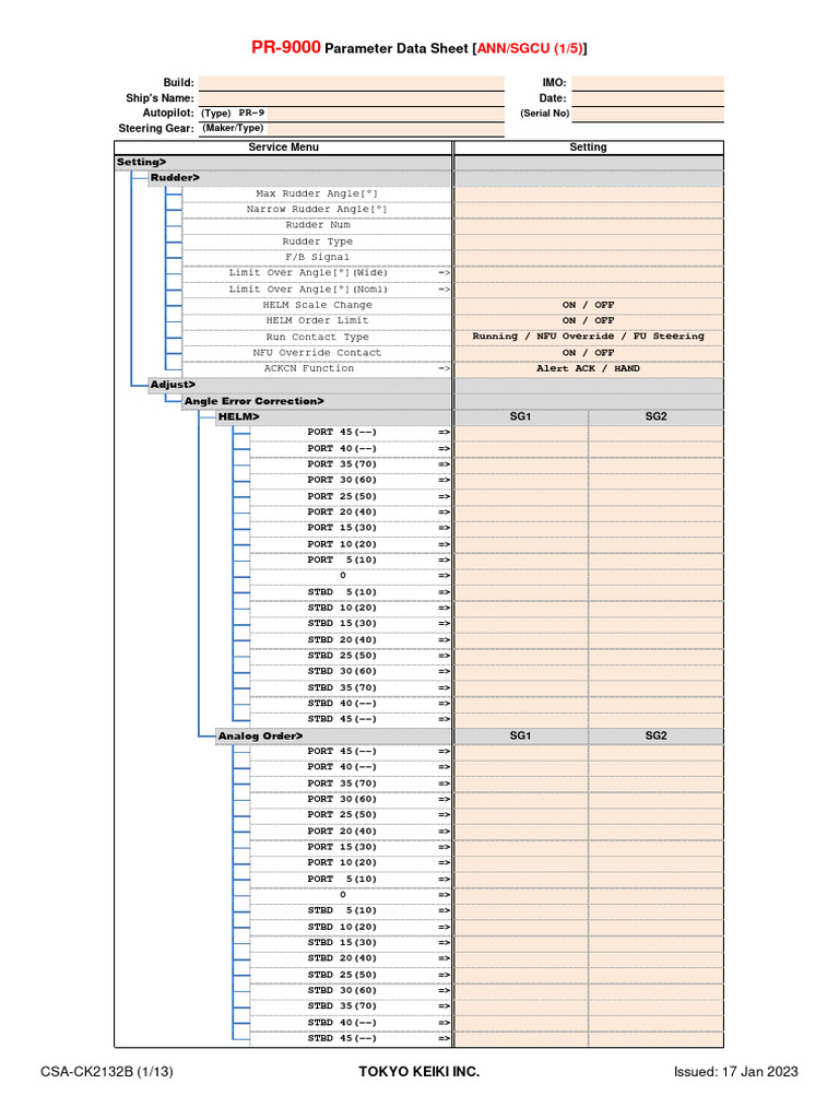 PR9 Datasheet (CSA-CK2132B 20230117) 20230817 | PDF