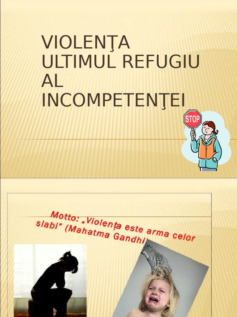 864-Ppt Violenta in Scoala | PDF