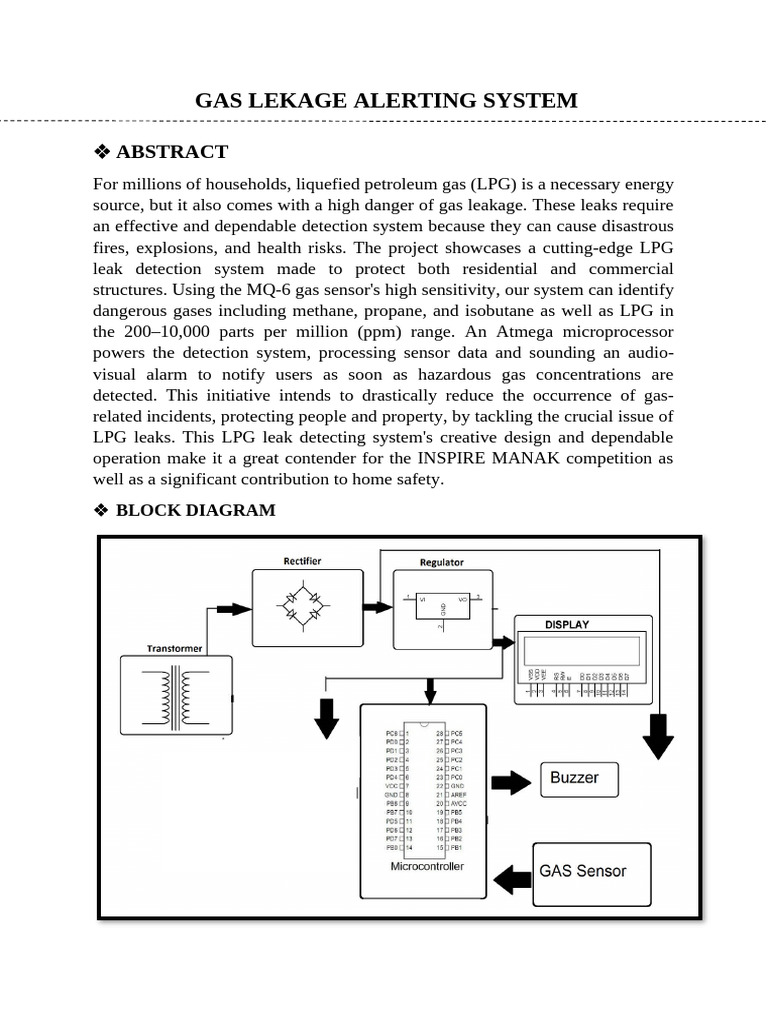 CT-018 GAS LEKAGE ALERTING SYSTEM | PDF