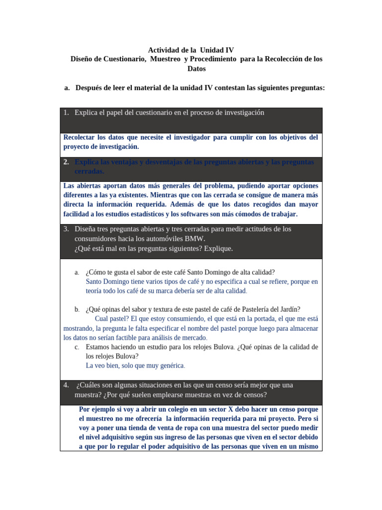 Actividad De La Unidad Iv Pdf