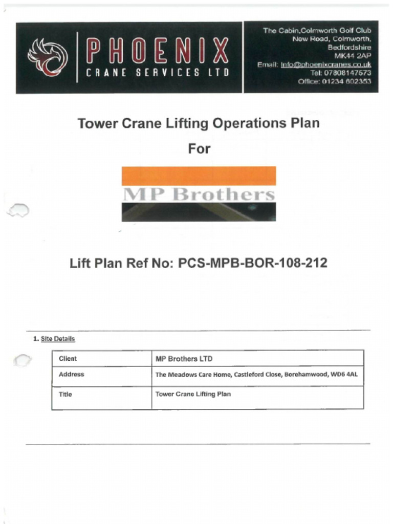 Lift Plans MP Brothers | PDF