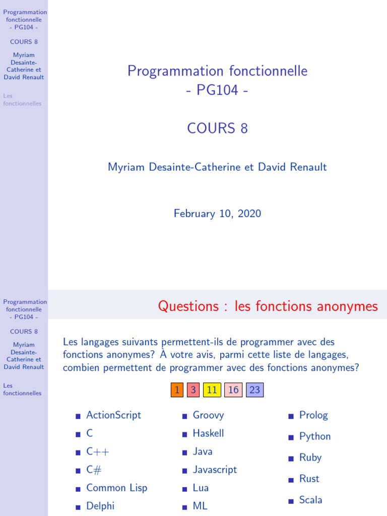 Cours 8 | PDF