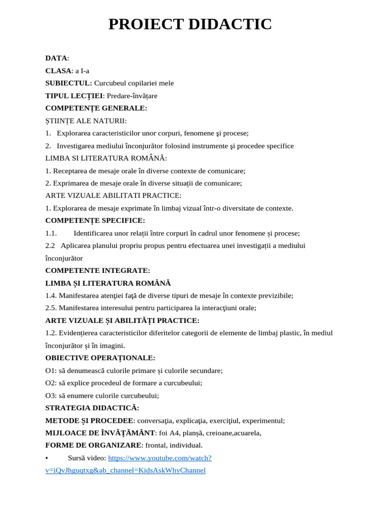 CL 1-Ed Plastica (Curcubeul Copilariei Mele) | PDF