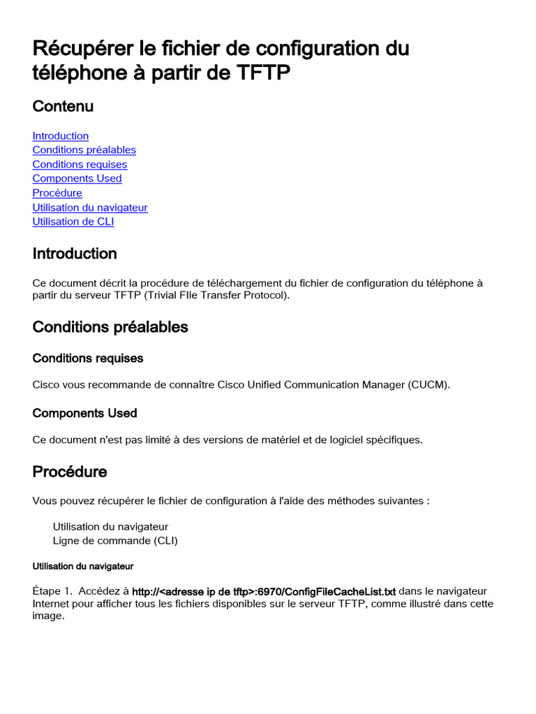 Retrieve Phone Configuration File From T | PDF