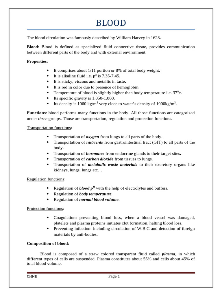 Blood | PDF