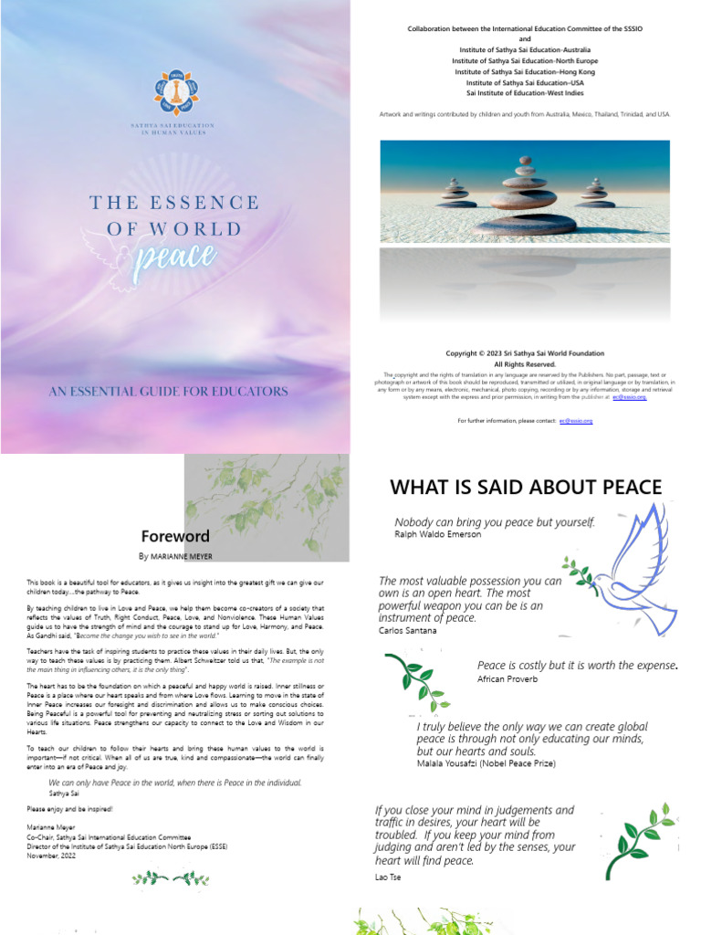 The Essence of World Peace | PDF | Peace | Feeling