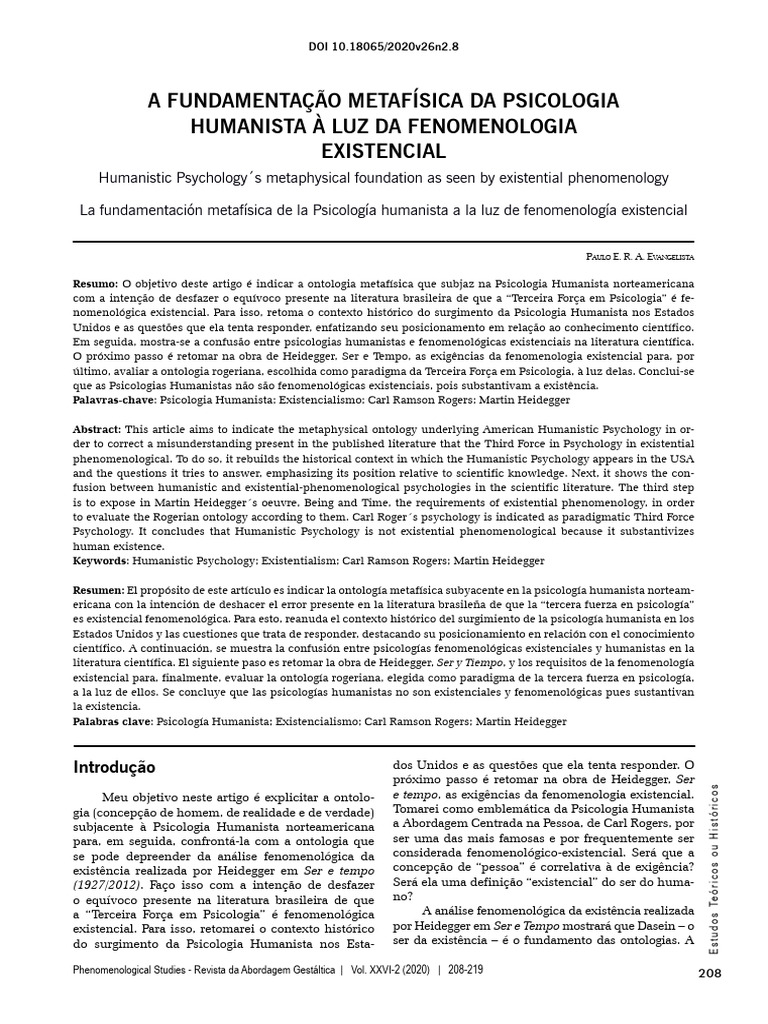 Humanistic Psychology's Metaph | PDF