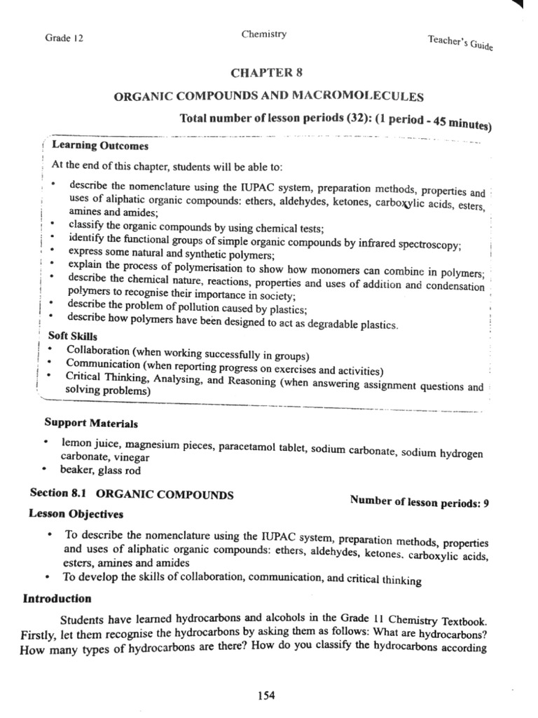 G12 Chemistry TG 8 | PDF