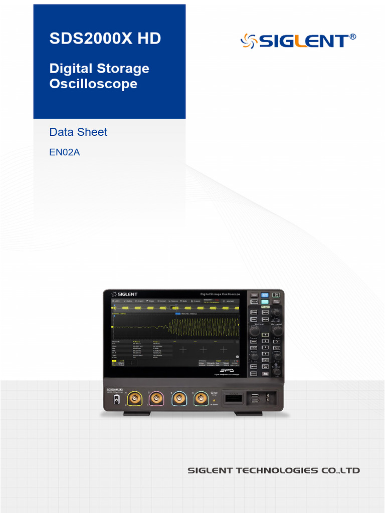 SDS2000X-HD Datasheet EN02A | PDF