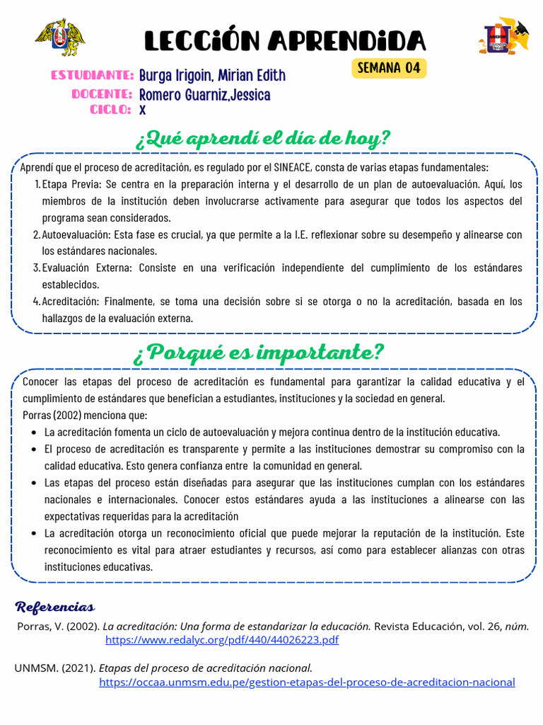 Lección Aprendida 04 - Burga Irigoin | PDF