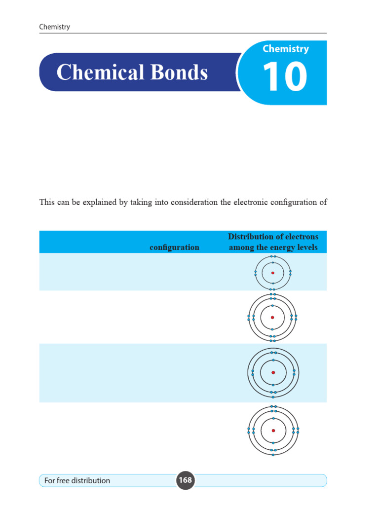Chap 10 - Chemical Bonds - GR10 | PDF