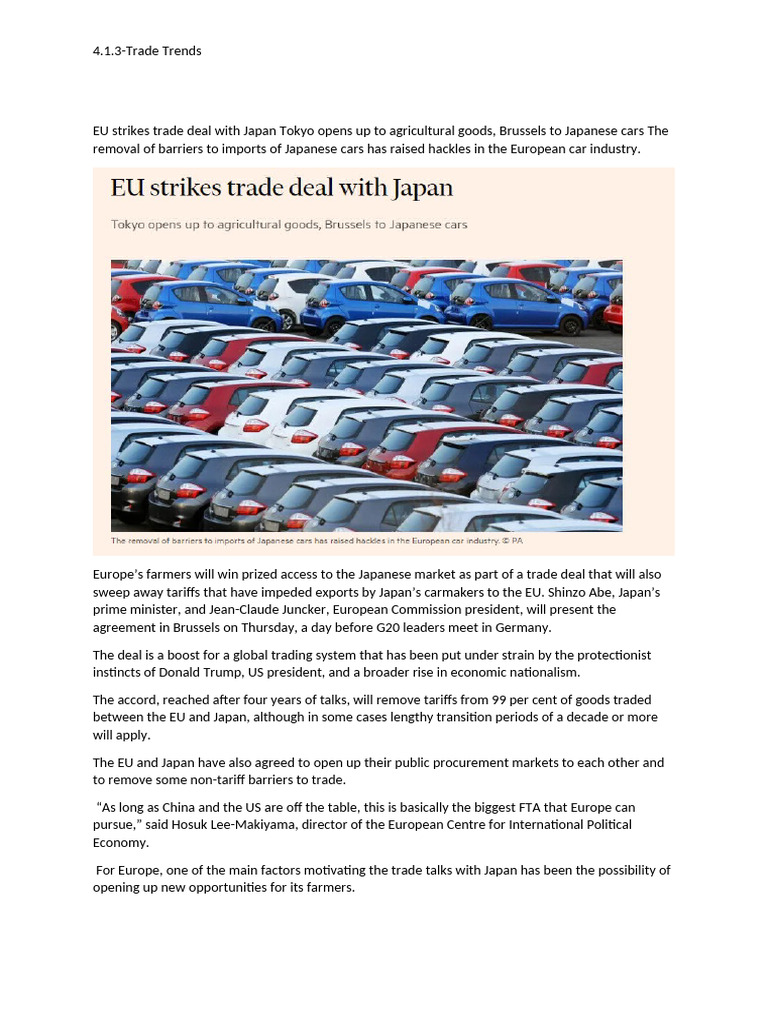 4.1.3 FT Trade Article | PDF