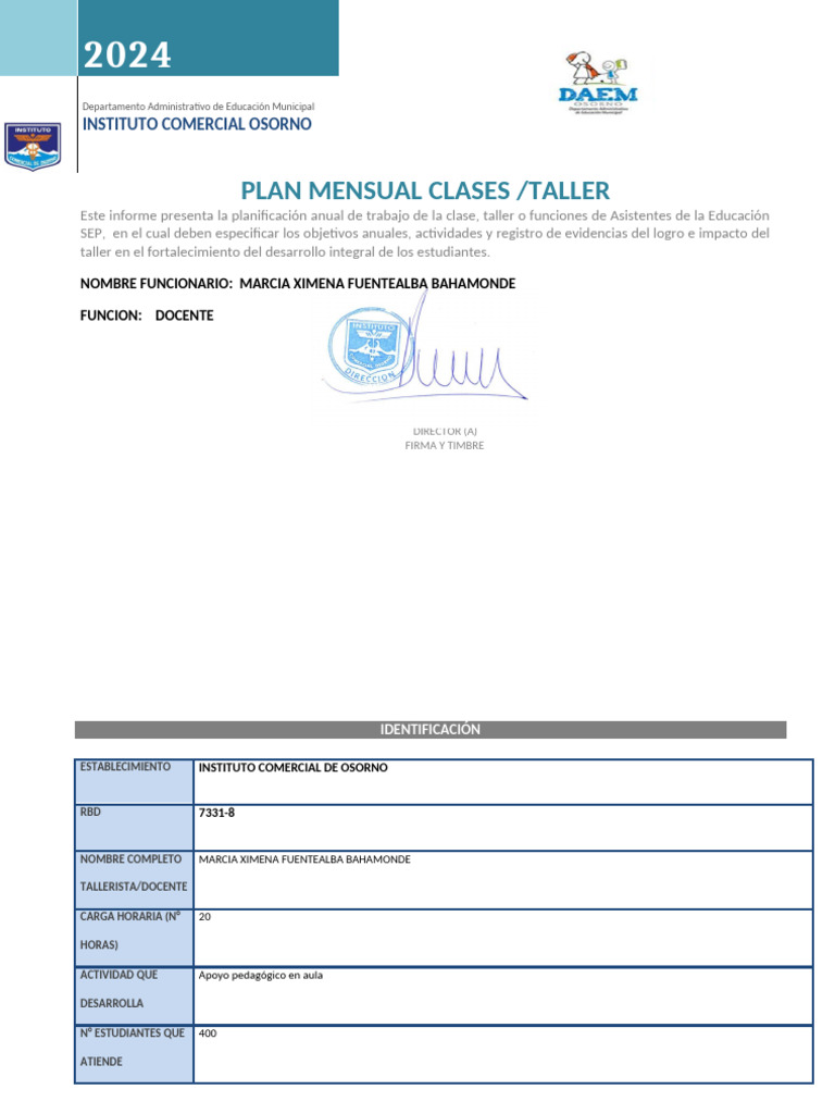 Bitacora Junio 2024 Marcia Fuentealba | PDF
